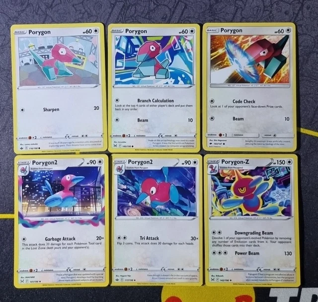 POKEMON CARD BUNDLE porygon & porygon 2 Z Bundle evolution line lost ...