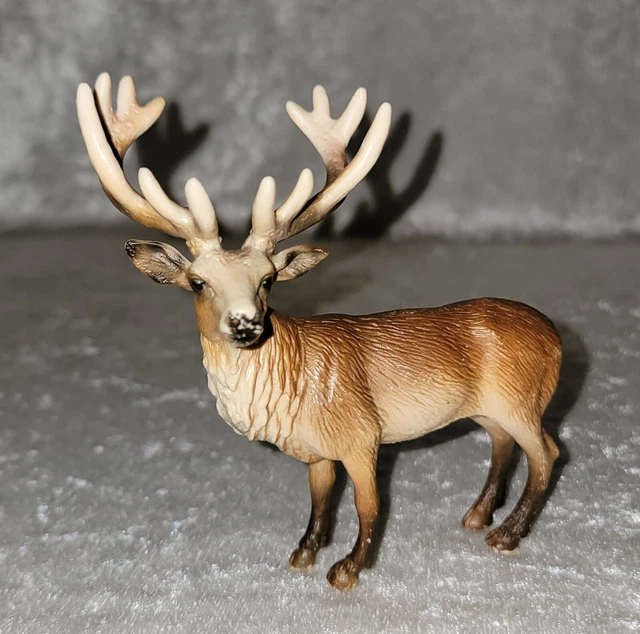 SCHLEICH MODELLINO CERVO rosso cervo 14248 alce buck animale fauna ...