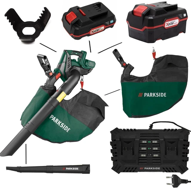 BATTERIE PARKSIDE ASPIRATEUR à feuilles souffleur PLSA 40-Li B1 IAN 339929 batterie chargeur sac ...