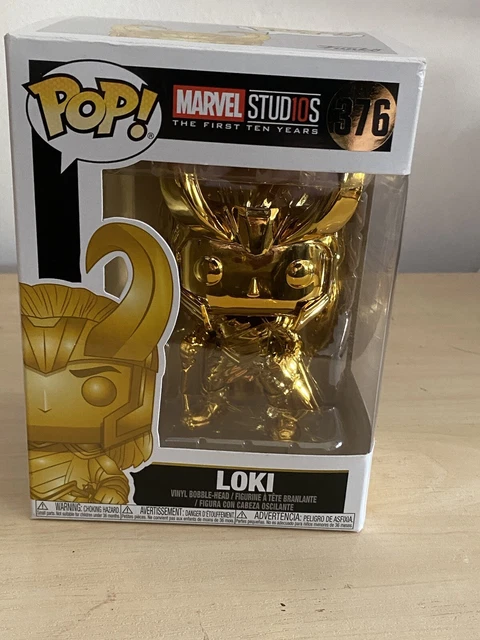 FUNKO POP VINYL Loki Gold Chrome #376 Marvel Studios The First Ten ...