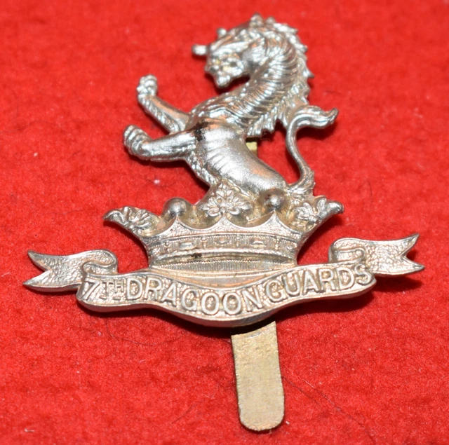 BRITISH ARMY. 7TH Dragoon Guards Genuine OR’s Cap Badge £45.00 ...