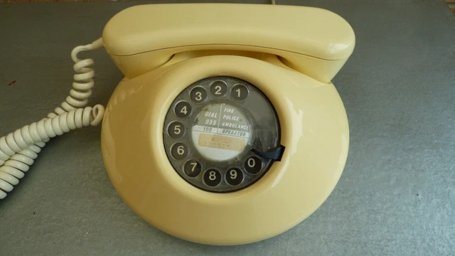 VINTAGE RETRO PANCAKE Telephone 1981 Northern Telecom Rotary Dial £40. ...