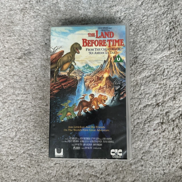 THE LAND BEFORE Time Vintage VHS PAL Retro Kids Classic CIC release ...