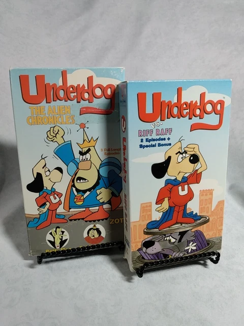 LOT DE 2 VHS Underdog - Vs Riff Raff AND The Alien Chronicles EUR 8,47 ...