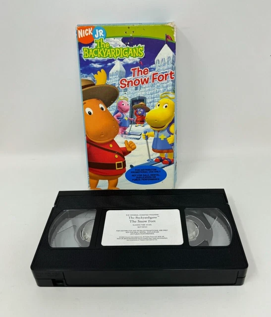 THE BACKYARDIGANS THE Snow Fort VHS Tape 2005 Nick Jr. Nickelodeon Kids ...