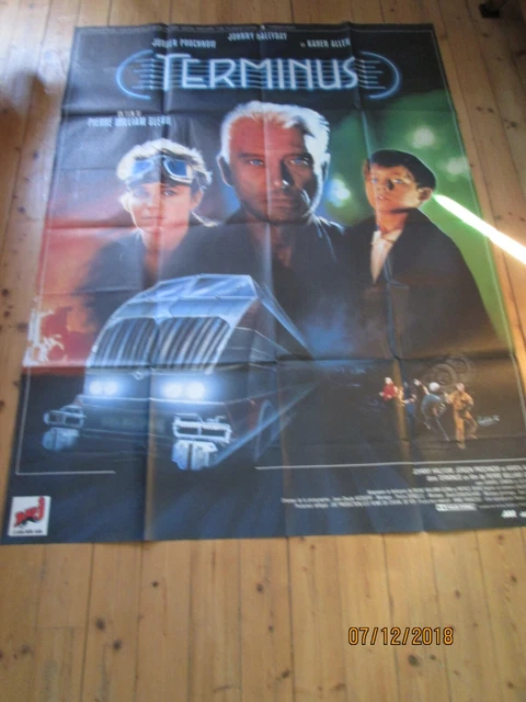 TERMINUS JOHNNY HALLYDAY Affiche cinéma originale f:120/160 année 2001 ...