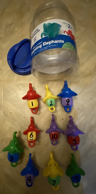 LEARNING RESOURCES SNAP n Learn Number Counting Elephants Complete ...