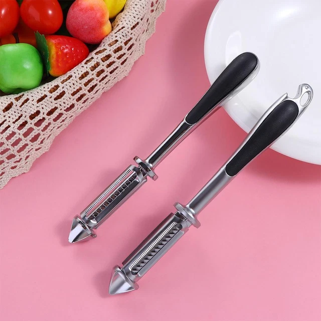 DOUBLE EDGE FRUIT Vegetable Peeler Zinc Alloy Slicer Sharp Grater ...