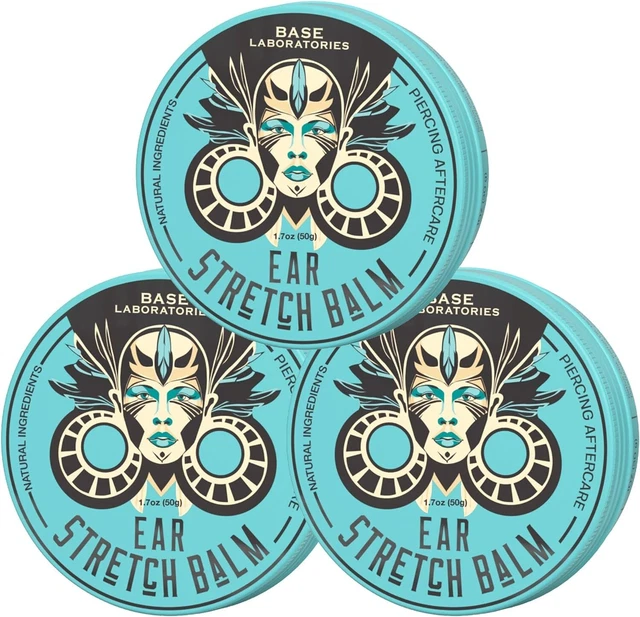 BASE LABS EAR Stretching Balm For Ear Gauges Ear Stretching Lubricant ...
