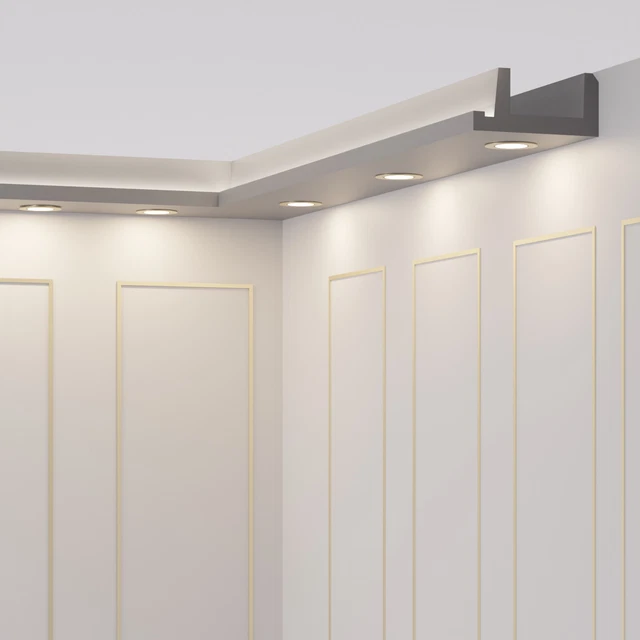 12M GRIS LED-STUCKLEISTEN OL-35 pour Eclairage Indirect EUR 258,41 ...