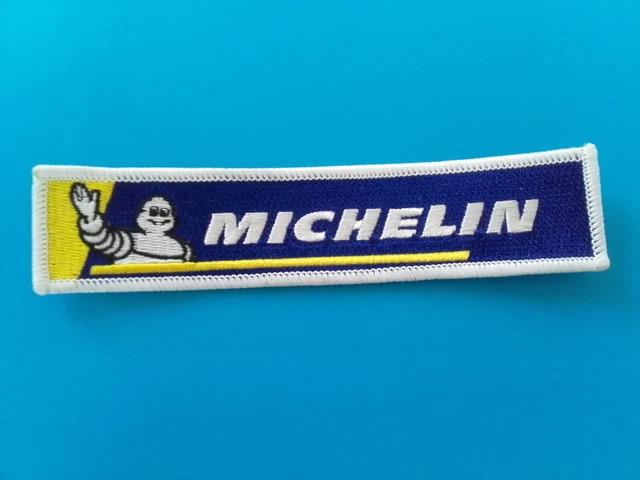 ECUSSON BRODÉ PATCH bib Michelin tissu combinaison pilote 15 x 3 cm EUR ...