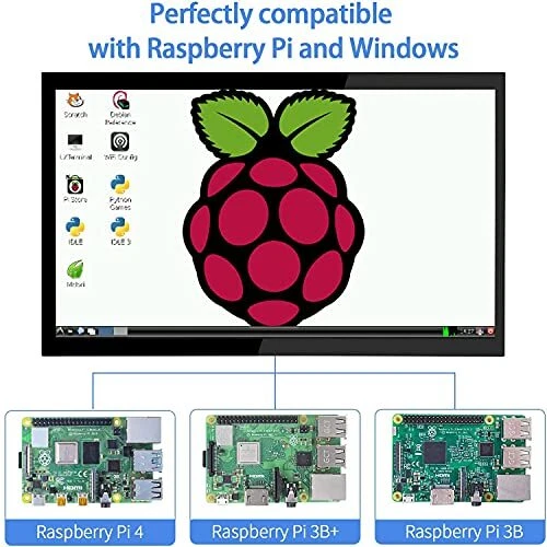 RASPBERRY PI SCREEN 10.1 Inch Touchscreen Monitor 1024x600 Portable ...