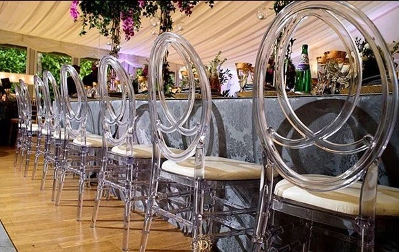 ICE ACRYLIC CHIAVARI Ghost Tiffany Phoenix Chair Resin Crystal HIRE ...