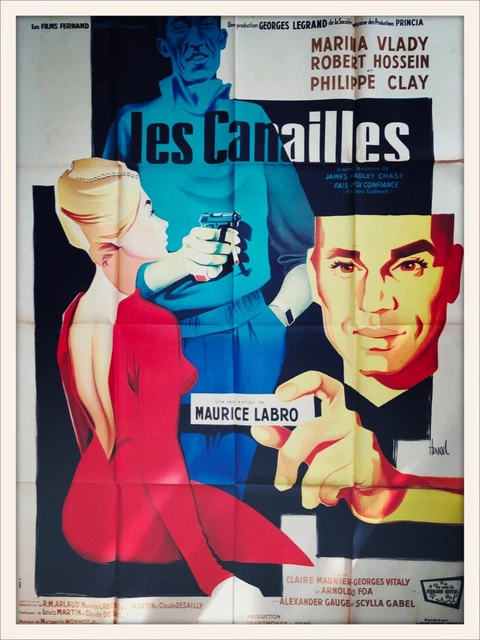AFFICHE ORIGINALE DU film CANAILLES (LES) de Maurice Labro 1960 ...
