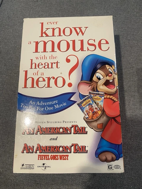 AN AMERICAN TALE & Fievel Goes West VHS Video Tapes Special Edition Box ...