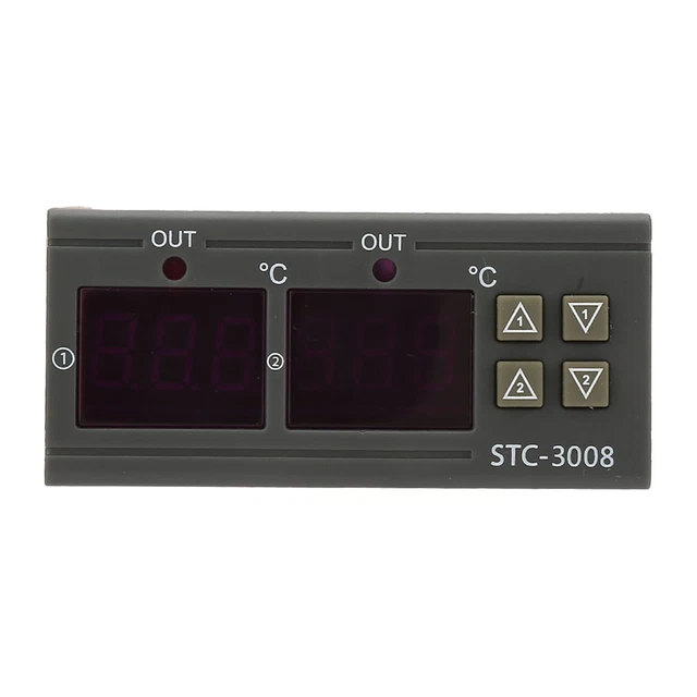 STC-3008 DOPPIO SENSORE sonda NTC controller termostato digitale DC24V EUR 13,88 - PicClick IT