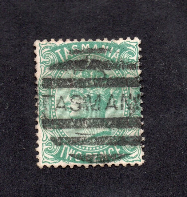 1878 TASMANIA TWO Pence stamp 2d. Green. Wmk 16 TAS. P14. SG157a $3.50 ...