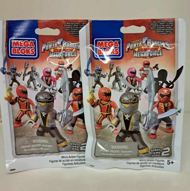 MEGA BLOKS POWER Rangers Super Megaforce Series 2 Brand New LOT OF x 2 ...