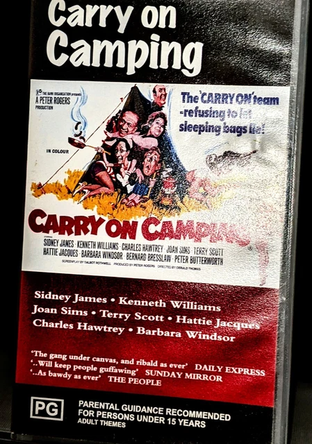 CARRY ON CAMPING Movie VHS Tape $10.00 - PicClick AU