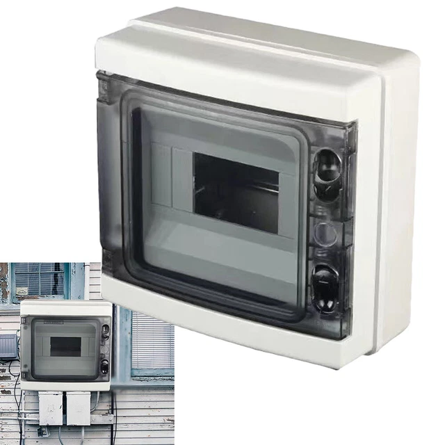 WEATHERPROOF CONSUMER UNIT Modular Enclosure MCB Contactor Switch IP65 ...