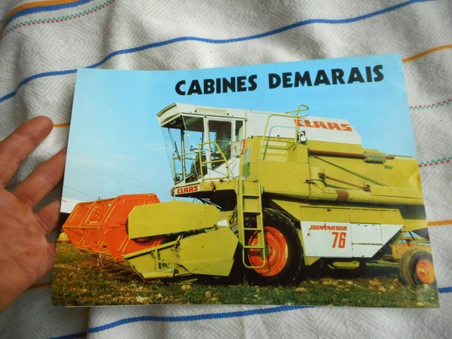 ANCIEN PROSPECTUS CABINES DEMARAIS moissonneuse batteuse CLAAS FAHR EUR 6,00 - PicClick FR