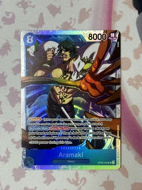 PERSONAGGIO ARAMAKI OP06-043 SUPER RARO One Piece TCG Wings of the Captain INGLESE EUR 2,84 ...