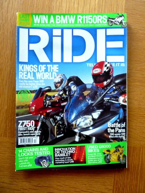 RIDE MOTORCYCLE MAGAZINE - November 2003 £5.45 - PicClick UK