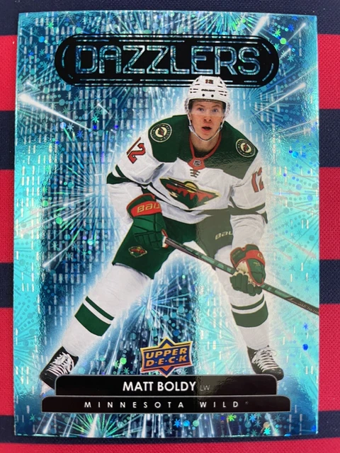 MATT BOLDY 2022-23 Upper Deck Series 1 bleu éblouissant #DZ-28 RC ...