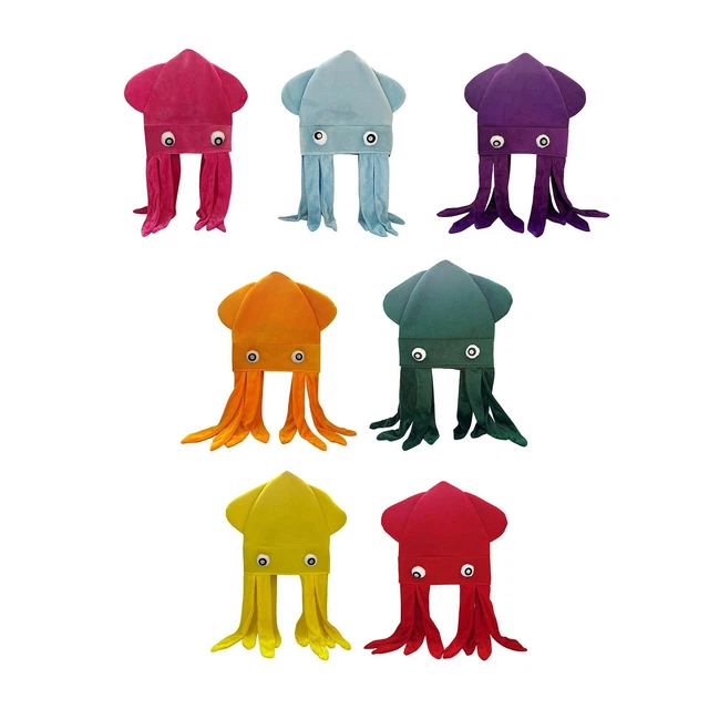 OCTOPUS SHAPED HAT Party Hat Headdress Animal Cap for Stage Show Photo ...
