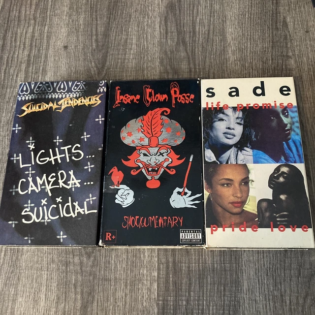 MUSIC BAND VHS Lot ICP Insane Clown Posse Suicidal Tendencies Sade ...