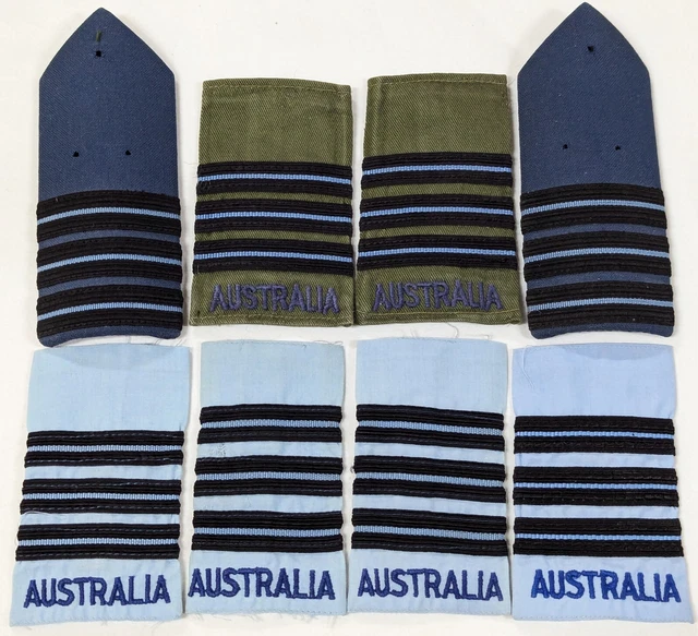 WW2 ROYAL AUSTRALIAN Air Force uniform rank shoulder boards RAAF EUR 0 ...