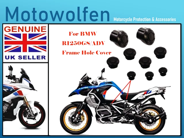 FOR BMW R1250GS R1200GS and GSA set of 9 frame plugs/caps for 2014 ...