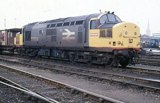 ORIGINAL COLOUR SLIDE of 37204 BR class 37 diesel loco £2.99 - PicClick UK