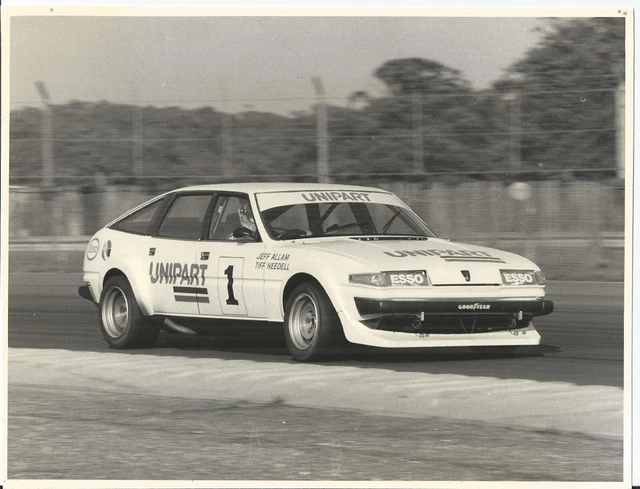 C.1979 ROVER SD1 UNIPART GROUP 2 RACE CAR JEFF ALLAM/TIFF NEEDELL B/W ...