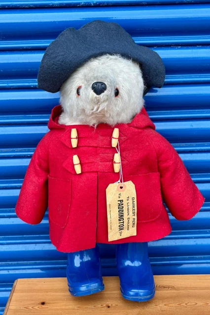 GABRIELLE DESIGNS VINTAGE 1980's 18" PADDINGTON BEAR TEDDY - ORIGINAL ...