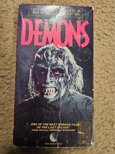 DEMONS 1986 VHS Horror Film New World Video i Rare Lamberto Bava $50.00 ...