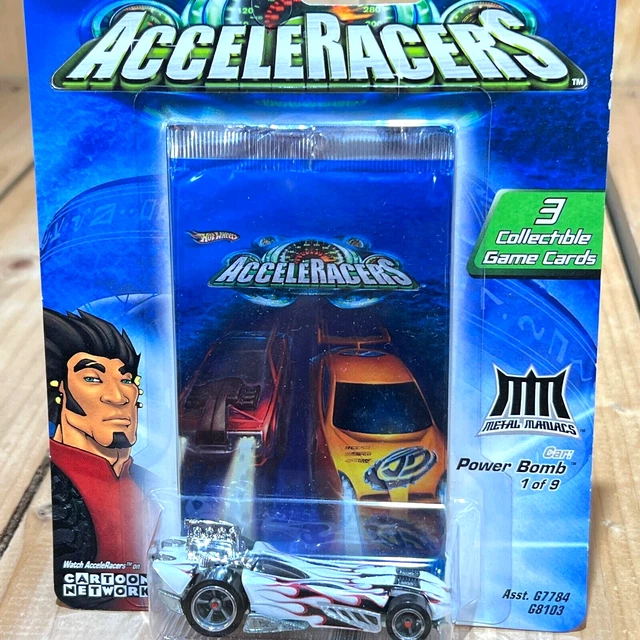 VINTAGE HOT WHEELS Acceleracers Metal Maniacs Power Bomb Sealed pack of ...