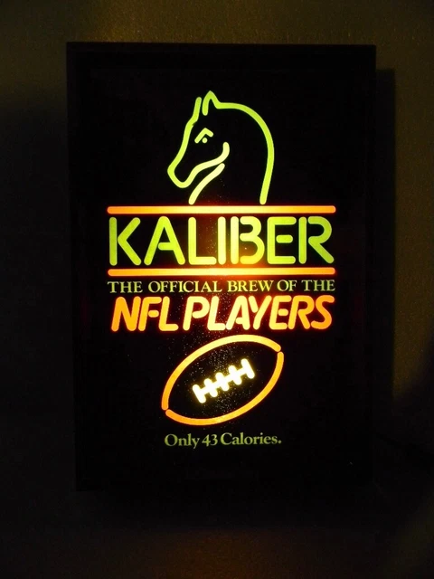 RARE VINTAGE GUINNESS Kaliber Beer Light Up Sign Nfl Football Dublin ...
