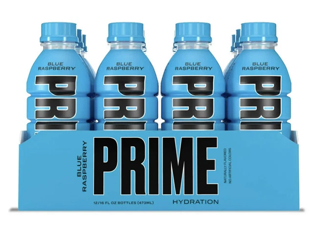 BOISSON HYDRATATION PRIME Framboise bleue par Logan Paul x KSI pack de ...