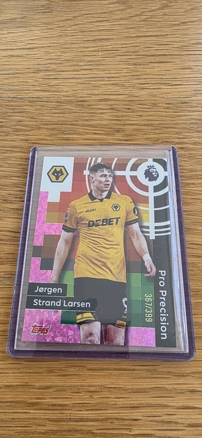 TOPPS PREMIER LEAGUE 2026 Wolves Strand Larsen Numbered Parallel /399 ...