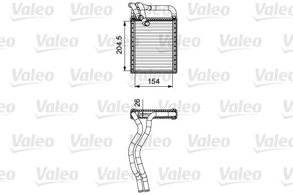 SCAMBIATORE DI CALORE, riscaldamento interno VALEO 812441 EUR 110,16 ...