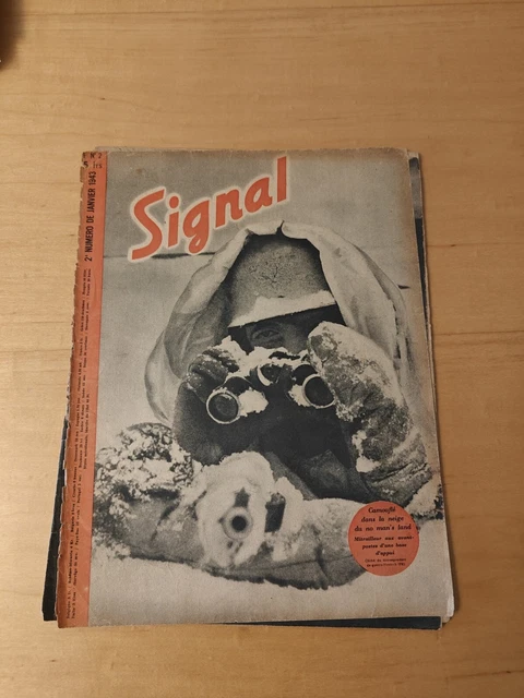 WW2 GERMAN ORIGINAL Signal magazine No.2 January 1943 French Edition £5 ...