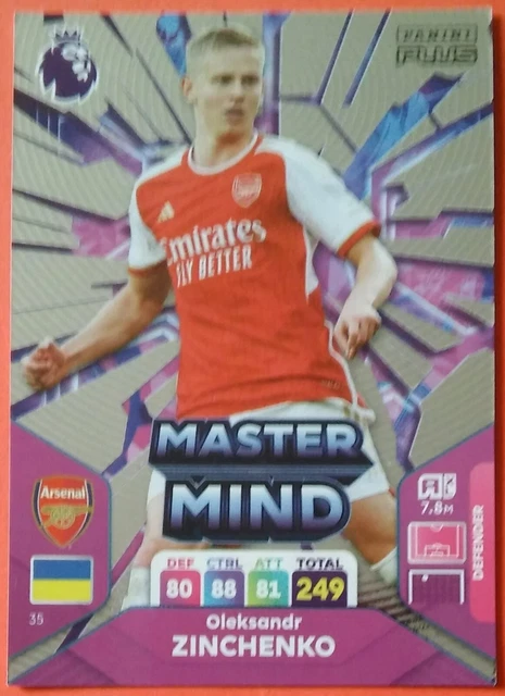ADRENALYN XL PL 2023/24 Plus Master Mind card - Oleksandr Zinchenko of ...