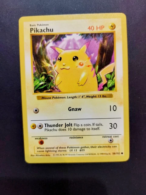 POKEMON RED CHEEKS Pikachu Shadowless Eng RARE Base Set EUR 99,00 ...