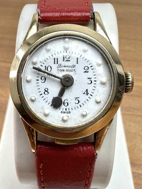 VINTAGE BENNETT WATCH Vintage Benett Time Guide Ladies Watch Front ...