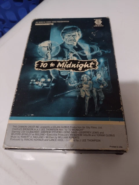 VINTAGE 10 TO Midnight Vhs Tape Big Box Charles Bronson £9.37 - PicClick UK