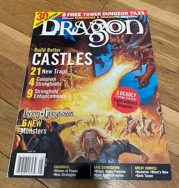 DONJONS & DRAGONS : Dragon Magazine 295 châteaux pièges monstres faucon ...