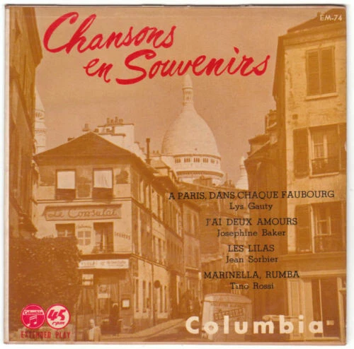 LYS GAUTY JOSEPHINE Baker Lucienne Boyer Tino Rossi Chansons En ...