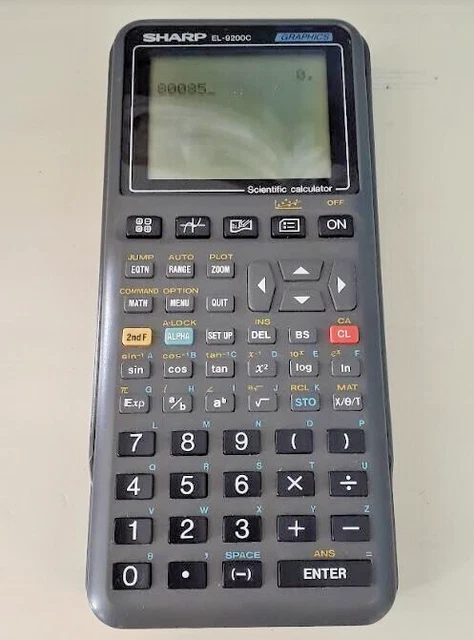 SHARP EL-9200C GRAPHICS Scientific Graphing Calculator with cover - works great! $34.99 ...