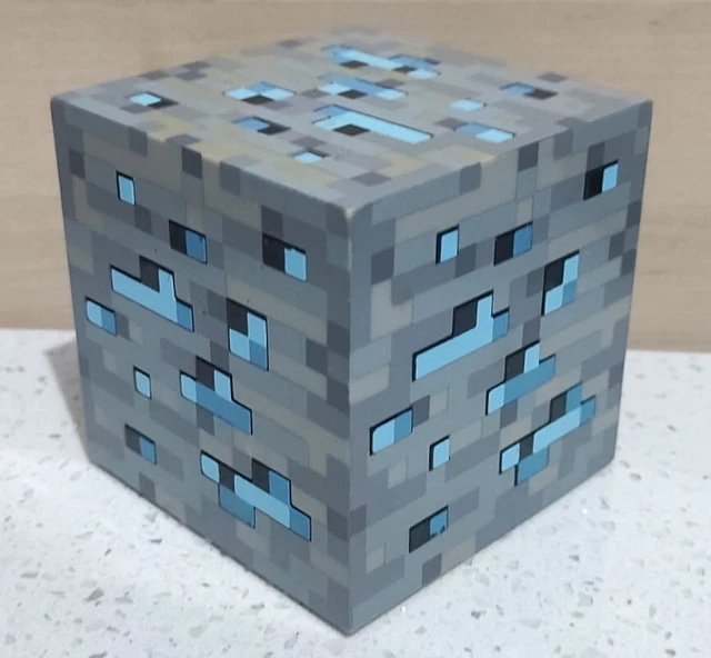 MINECRAFT DIAMOND ORE Block Touch Lamp 2012 sensory bedside kids fun ...